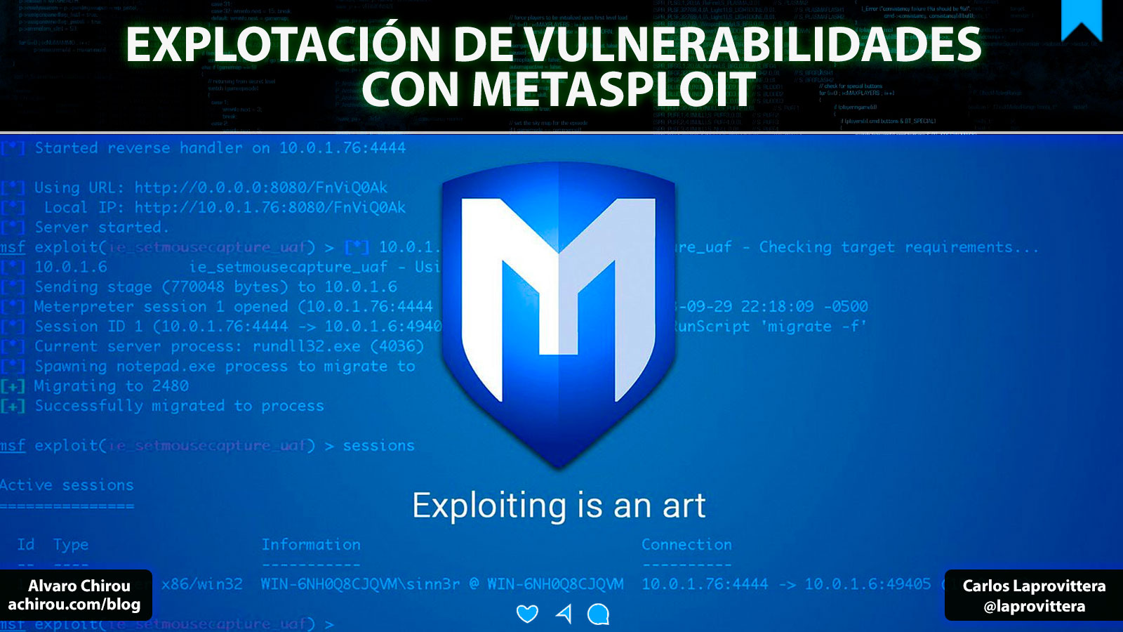 Explotación de Vulnerabilidades con Metasploit - Álvaro Chirou